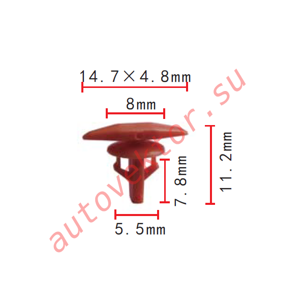 Купить Honda 91530-SP1-003 клипса, цена. Стоимость и фото детали ...
