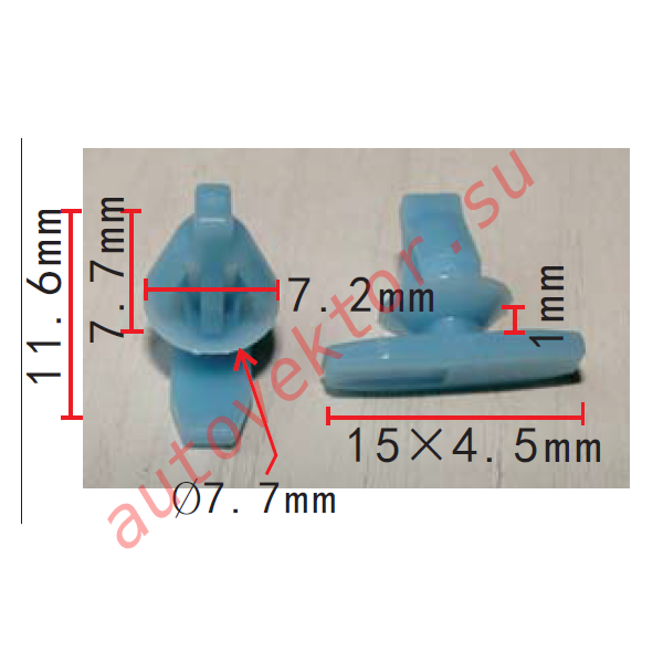 Купить HONDA 90651-TP8-003 Клипса 7.2x7.7x15mm, цена. Стоимость и фото ...